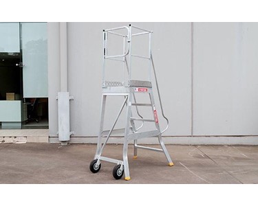 Mobile Access Platform | Chariot Ladder for sale from SafeSmart Access ...