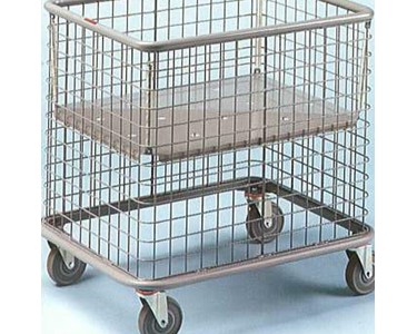 Wet and Dry Spring Base Linen Trolley for sale from Total Commercial ...